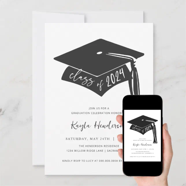 Class of 2024 Graduation Invitation | Zazzle