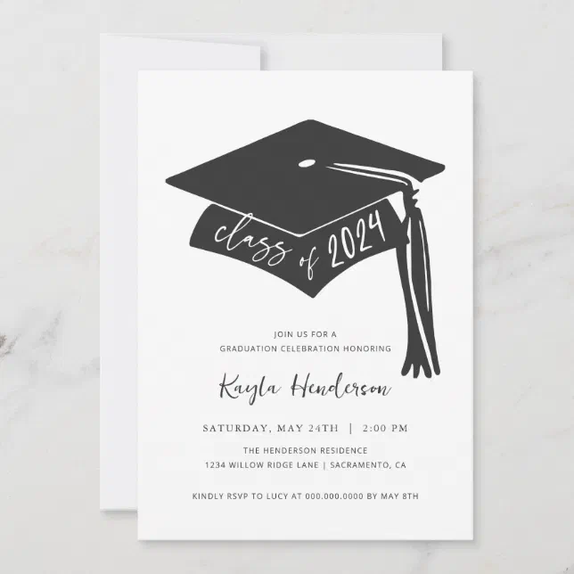 Class of 2024 Graduation Invitation | Zazzle
