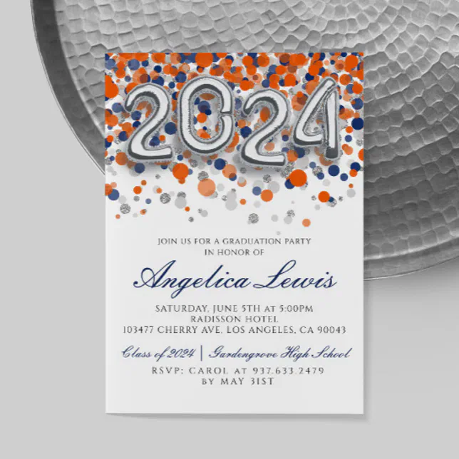 Class of 2024 Graduation Party Invitation | Zazzle