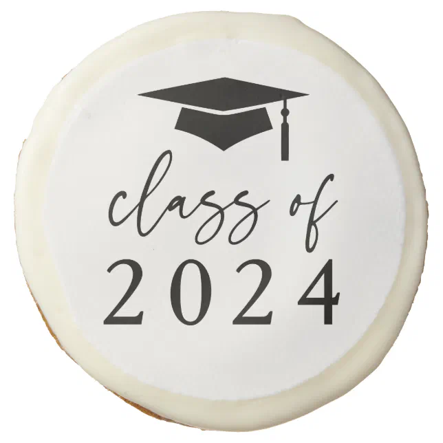 Class of 2024 Graduation Sugar Cookie | Zazzle