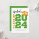 Class of 2024 Green and Gold Graduation Invitation | Zazzle