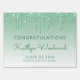 Class of 2024 Green Glitter Drip Graduation Yard Sign | Zazzle