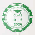 Class of 2024 - Green Graduation Balloon | Zazzle
