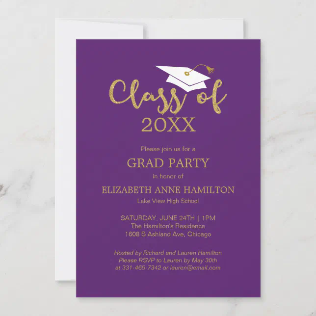 Class of 2024 High School Grad Party Invitations | Zazzle