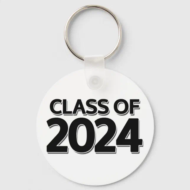 Class of 2024 keychain | Zazzle
