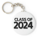 Class of 2024 keychain | Zazzle