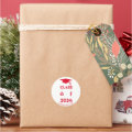 Class of 2024 - Personalized Red Graduation Classic Round Sticker | Zazzle