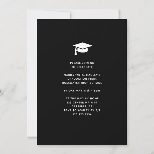 Class of 2024 Red and Black Graduation Invitation | Zazzle