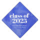 Class of 2024 Retro Blue Watercolor Personalized Graduation Cap Topper ...