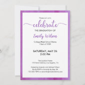Class Of 2024 Violet Graduation Party Invitation | Zazzle