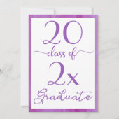 Class Of 2024 Violet Graduation Party Invitation | Zazzle
