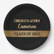 Class of 2025 Gold Congratulations Graduate Paper Plates | Zazzle