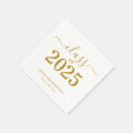 Class of 2025 Gold Script Graduation Napkins | Zazzle