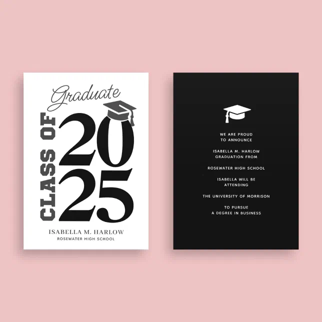 Class of 2025 High School Graduation Announcement | Zazzle