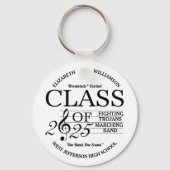Class of 2025 Marching Band Keychain | Zazzle