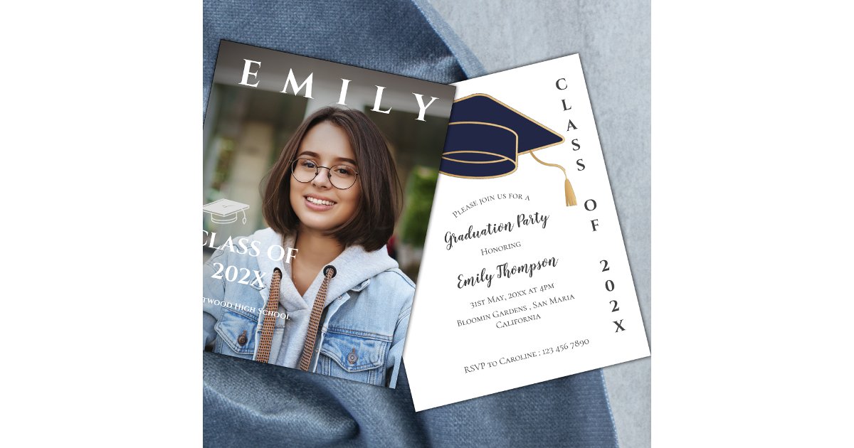 Class of 2025 Photo Graduation Party Invitation | Zazzle