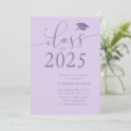 Class of 2025 Purple Graduation Party Invitation | Zazzle