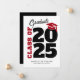 Class of 2025 Red and Black Retro Graduation Announcement | Zazzle