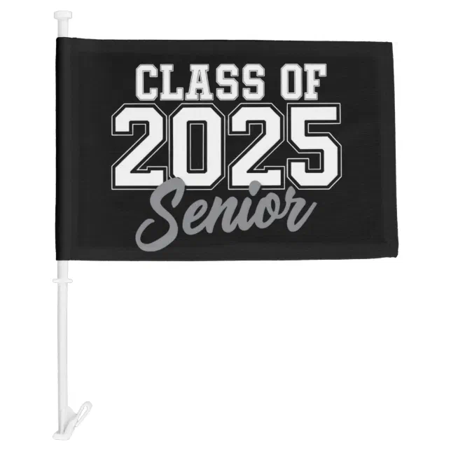 Class Of 2025 Senior Back To School 2025 Vintage Car Flag | Zazzle