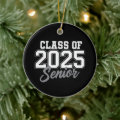 Class Of 2025 Senior Back To School 2025 Vintage Ceramic Ornament | Zazzle