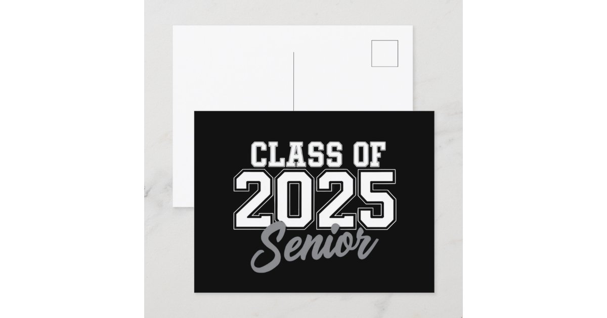 Class Of 2025 Senior Back To School 2025 Vintage Postcard | Zazzle