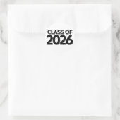 Class of 2026 classic round sticker | Zazzle