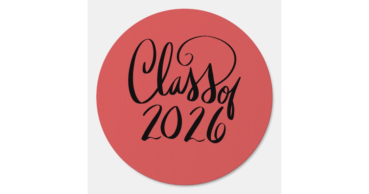 Class of 2026 graduation open house party grads sign | Zazzle