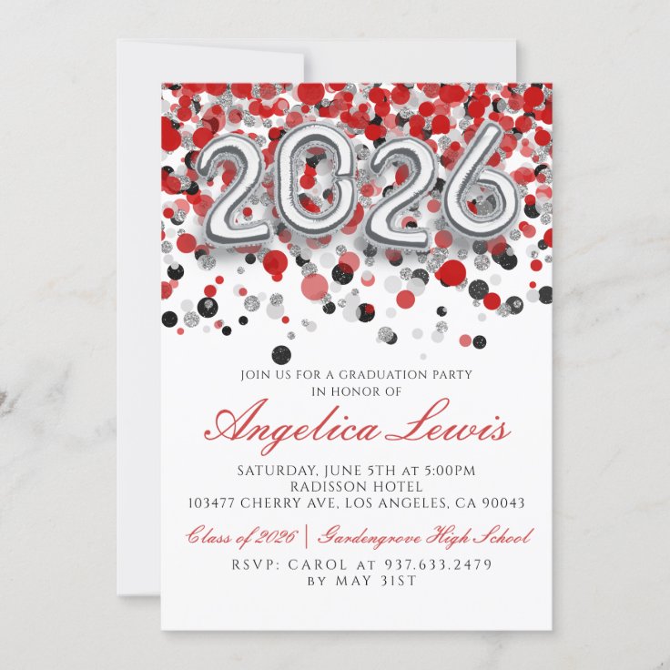 Class of 2026 Graduation Party Invitation | Zazzle