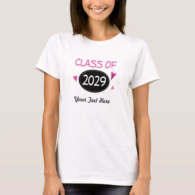 Class of 2029 Graduate Butterfly T-Shirt | Zazzle