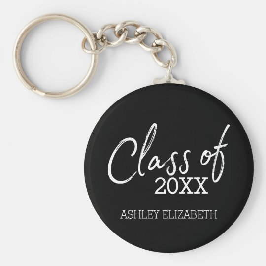 Class of ADD YOUR YEAR Graduation Party Keychain | Zazzle.com