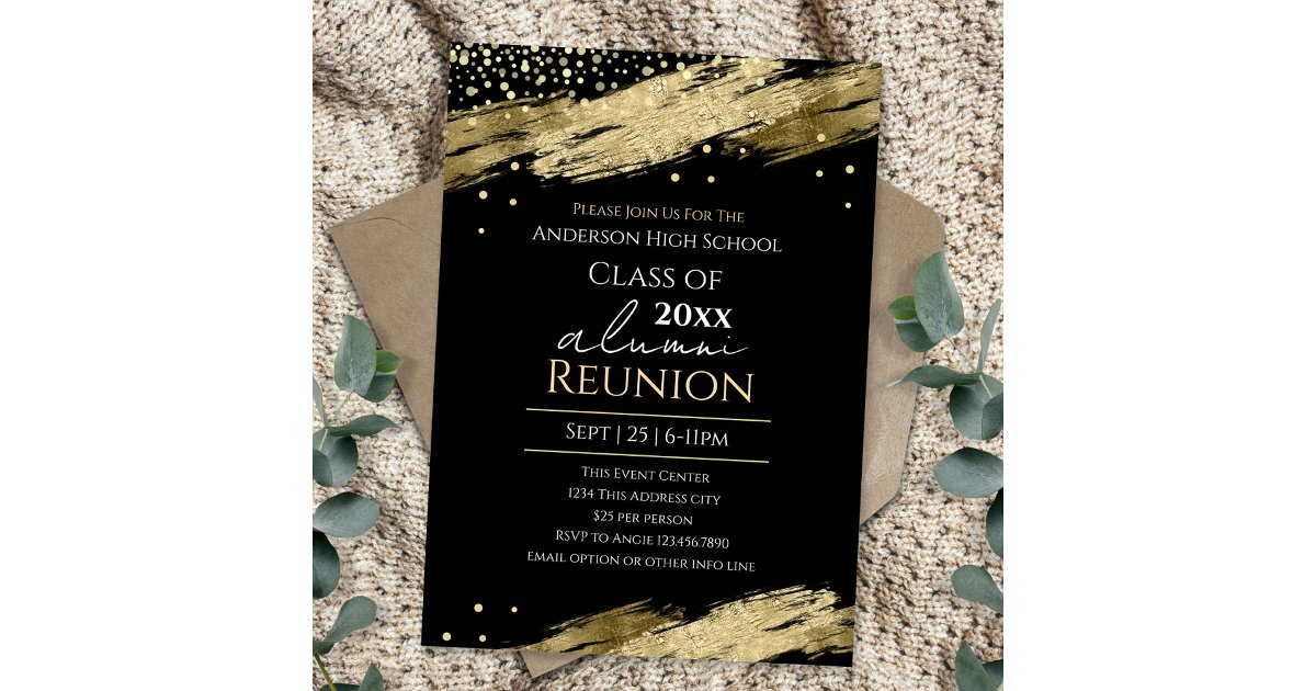 Class Of Any Year Alumni Reunion Invitation | Zazzle