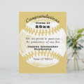 Class of Baseball Graduation Announcement Letterhead | Zazzle