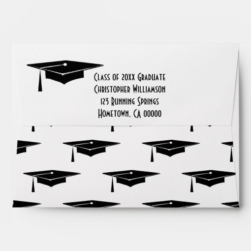 Class of Graduate Graduation Photo Thank You Envelope | Zazzle