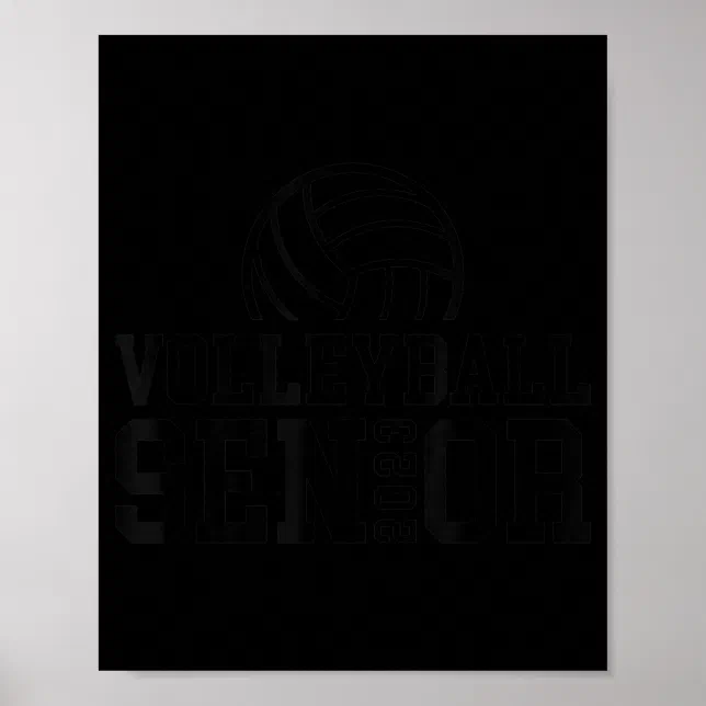 Class of Graduation Volleyball Senior Poster | Zazzle