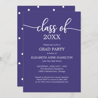 Class of High School Graduation Party Invitations | Zazzle