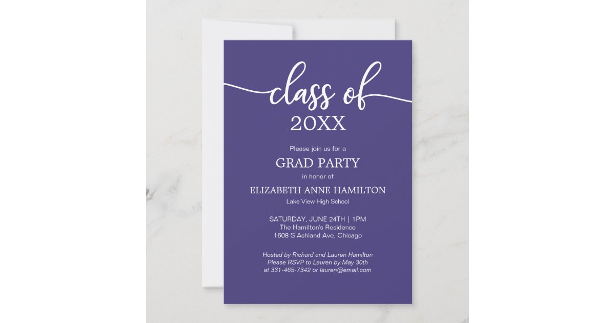 Class of High School Graduation Party Invitations | Zazzle