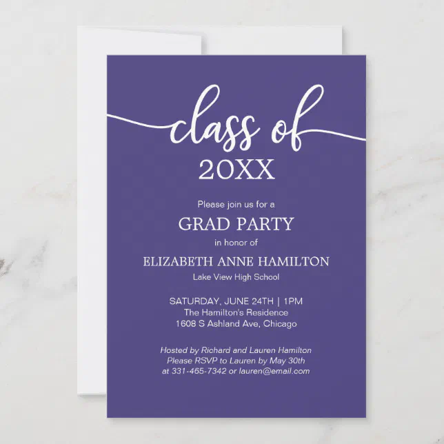 Class of High School Graduation Party Invitations | Zazzle
