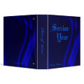 "Class Of " Senior Graduation Blue Silk Binder | Zazzle