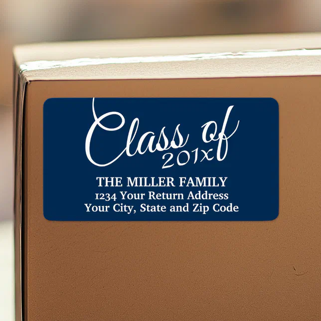 Class of with Custom Year and High School Label | Zazzle