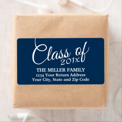 Class of with Custom Year and High School Label | Zazzle
