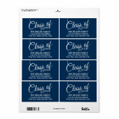 Class of with Custom Year and High School Label | Zazzle
