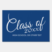 Class of with Custom Year and High School Sign | Zazzle