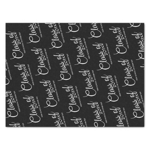 Class of with Custom Year and High School Tissue Paper | Zazzle