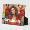 Class of year 2024 school modern graduation photo plaque | Zazzle
