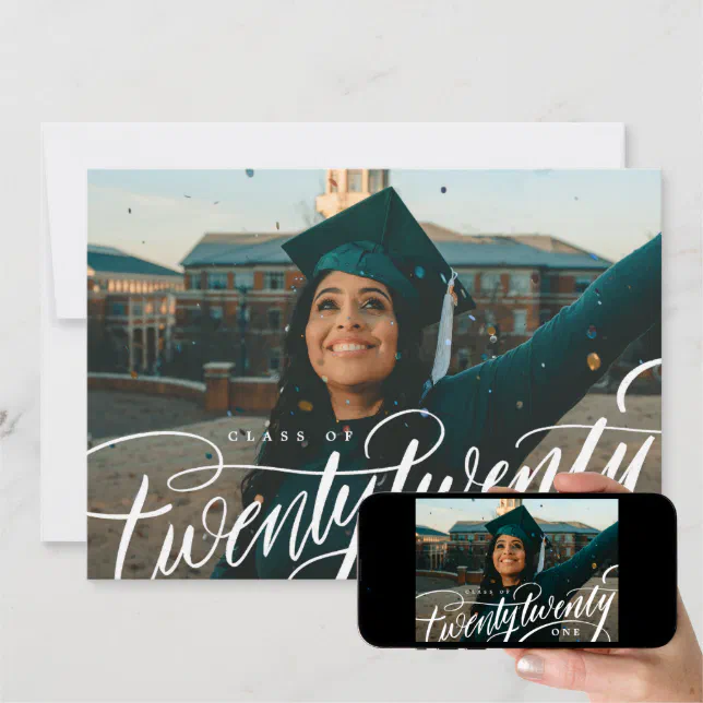Class of Year Photo Graduation Announcement | Zazzle