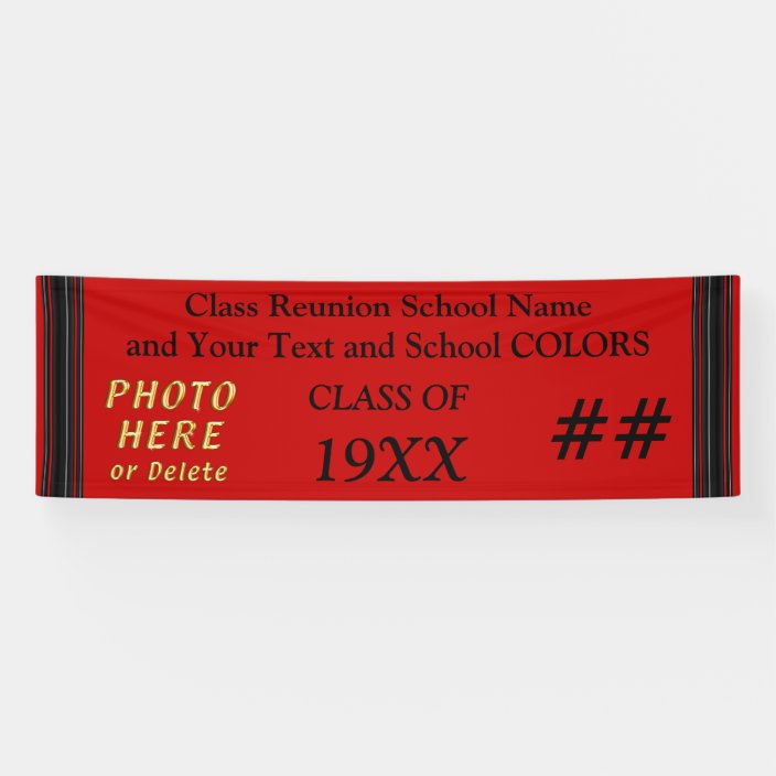 Class Reunion Banner with Your Photo and Text | Zazzle.com