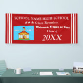 Class Reunion Banner, Your PHOTO, TEXT, COLORS Banner | Zazzle