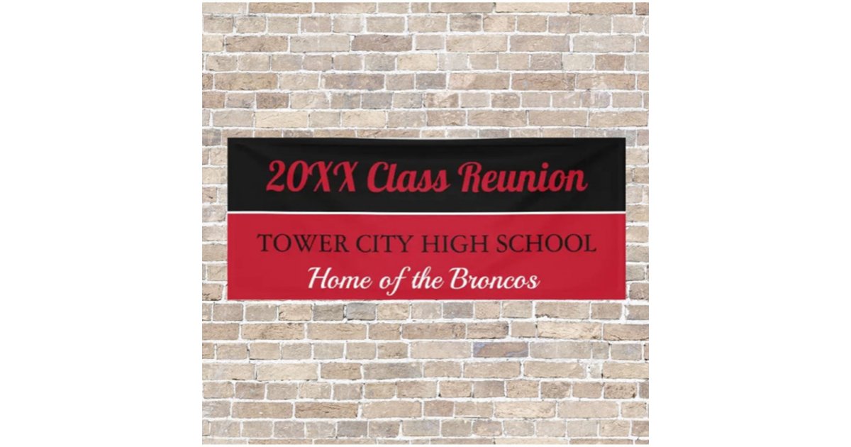 Class Reunion Fun! CUSTOM Reunion banner | Zazzle