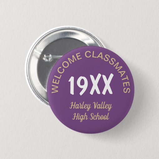 Class Reunion fun! Custom reunion button | Zazzle