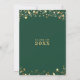 Class Reunion Green Gold Stars Lights Any Year Invitation | Zazzle